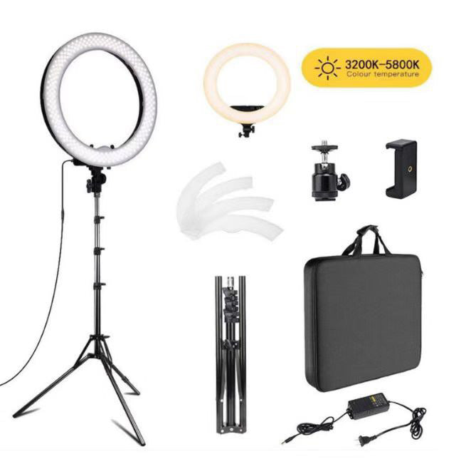 Barber LED Ring Light Kit with Stand - Black | The Barber Plug – Barber ...